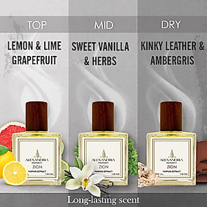 Alexandria Fragrances | Zion |Eau De Parfum | Inspired By R. Elysium | 60ml | The Scent of Divine Magnetism | Apple, Lemon & Lime, Grapefruit, and Exotic Herb Scent