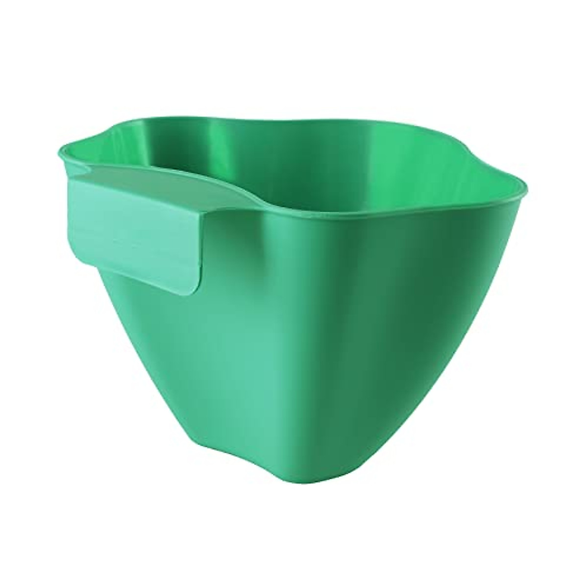 Cute Countertop Compost Bin Hanging Trash Can, Garbage Container for Kitchen/Bedroom/Office/Garage, Cabinet Counter Mounted for Easy Collection of Food Scraps (Dark Green)