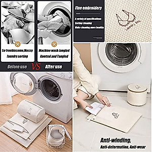 Mesh Laundry Bags Set of 7 Lingerie Bags for Washing Delicates Durable Honeycomb Mesh Laundry Bags with Zipper Bra Washing Bags for Bra,Underwear,Blouse,Jeans Etc(Pink)