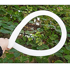 Tangser Long Balloons White, 260Q Balloons, Long Skinny Balloon Cream, Twisting Balloon, Premium Magic Clown Balloon 100 Pcs for Animal, Garland, Wedding, Birthdays, Festival Decoration