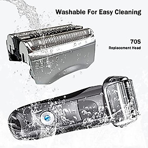 Aijen 70s Shaver Replacement Heads - Compatible with braun Series 7 Replacement Heads - Compatible with 720, 750CC, 760CC, 765C etc.