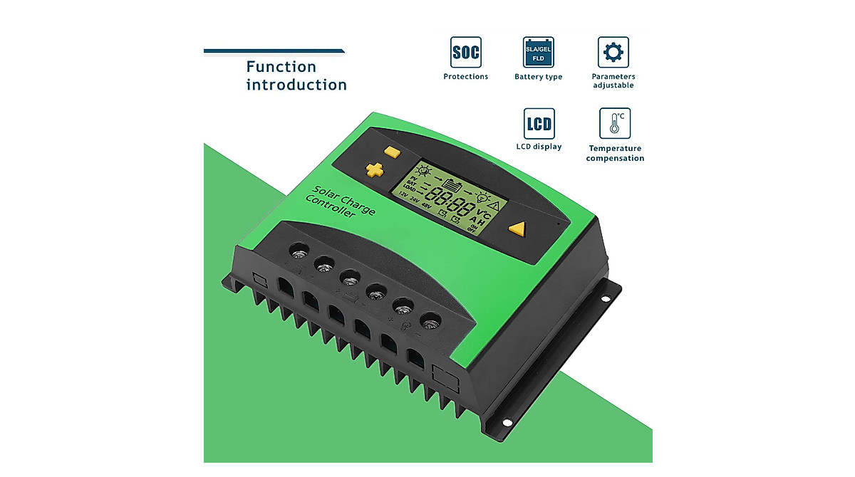 Efficient Solar Charge Controller 60A LCD Display for Home RV