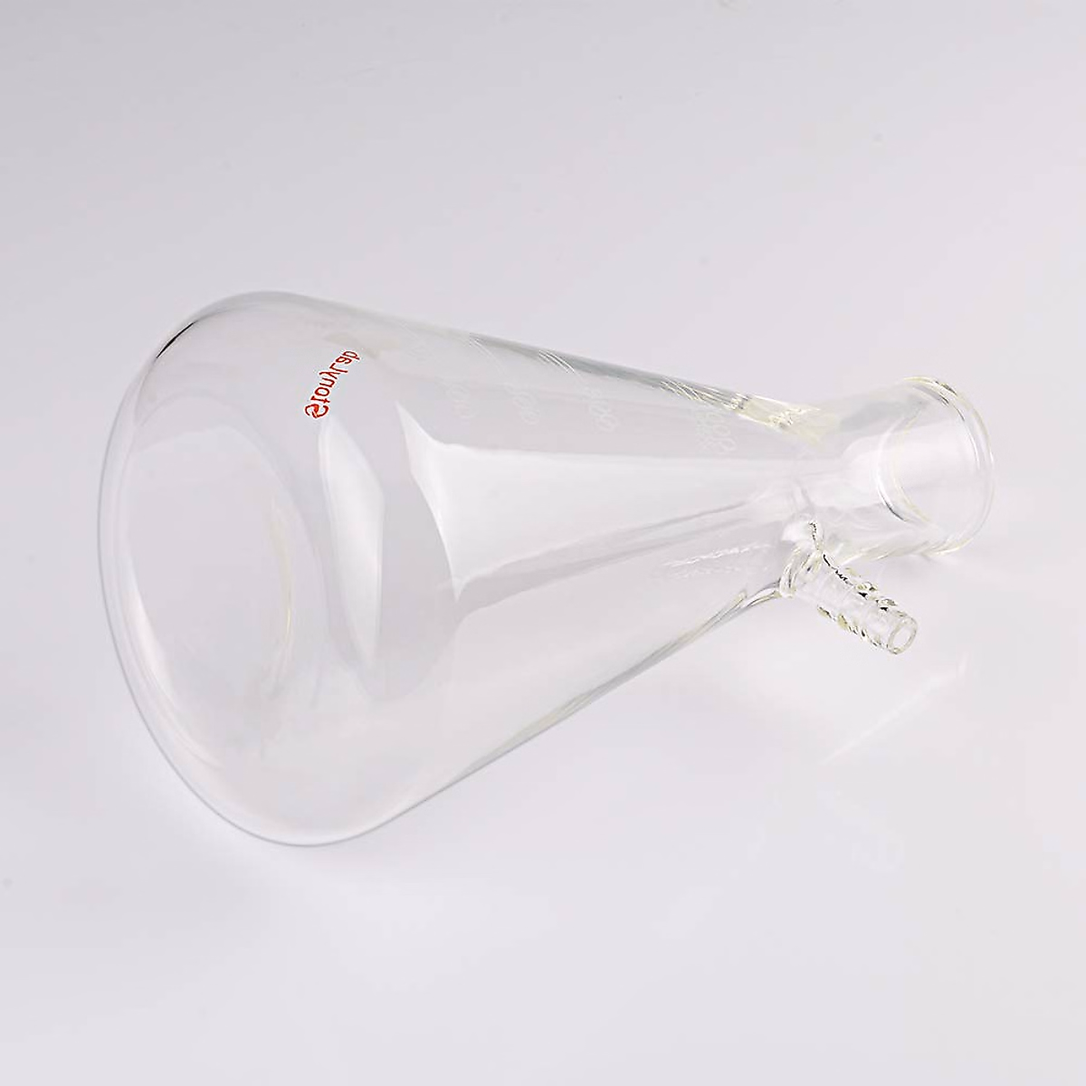 StonyLab 1000ml Borosilicate Glass Filtering Flask, Bolt Neck with Tubulation, 1L (1 Liter)