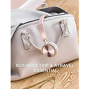 Nasuque Headphones with Microphone, Foldable Wired Headphones with Deep bass, Adjustable Headband and Noise Isolation for Smartphone Computer Laptop Chromebook MP3/4, (Gold)