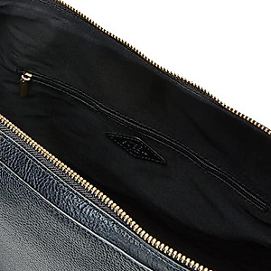 Fossil Women's Jacqueline Eco-Leather Tote Bag Purse Handbag, Black (Model: ZB1502001)