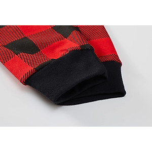 Demifill Boys and Girls Cotton Pajamas Christmas Trees&Monster Cars Pajamas Kids Sleepwear Size 10 Red