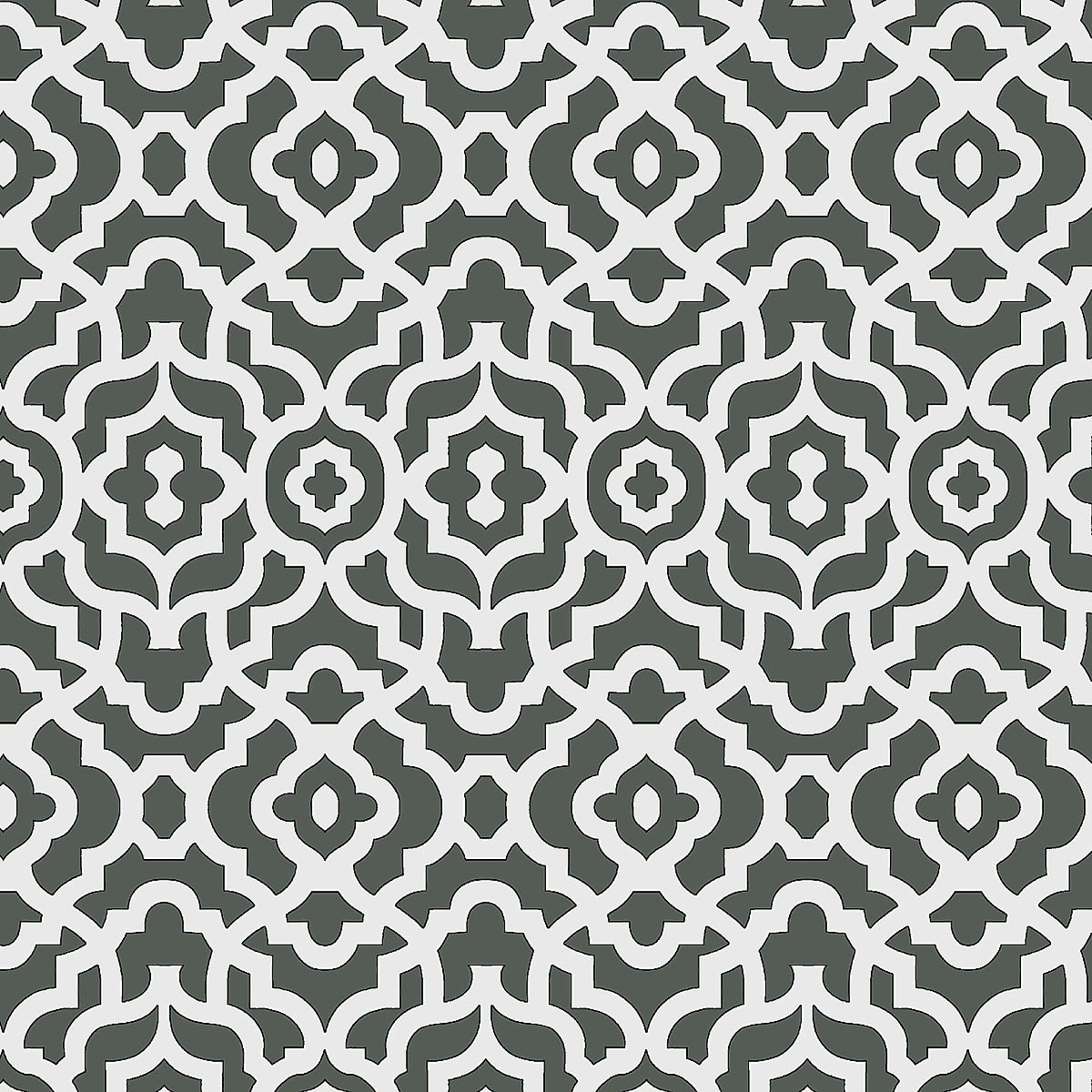 Stitch & Sparkles 100% Cotton Duck 45" Width Lattice Charcoal Grey Color Sewing Fabric by The Yard