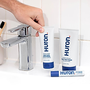 Huron Men’s Face Moisturizer – Lightweight, Soothing, Cooling Face Lotion for All-Day Lasting Hydration – Vegan, Phthalate Free, Sulfate Free, Paraben Free – 3.4 Fl Oz