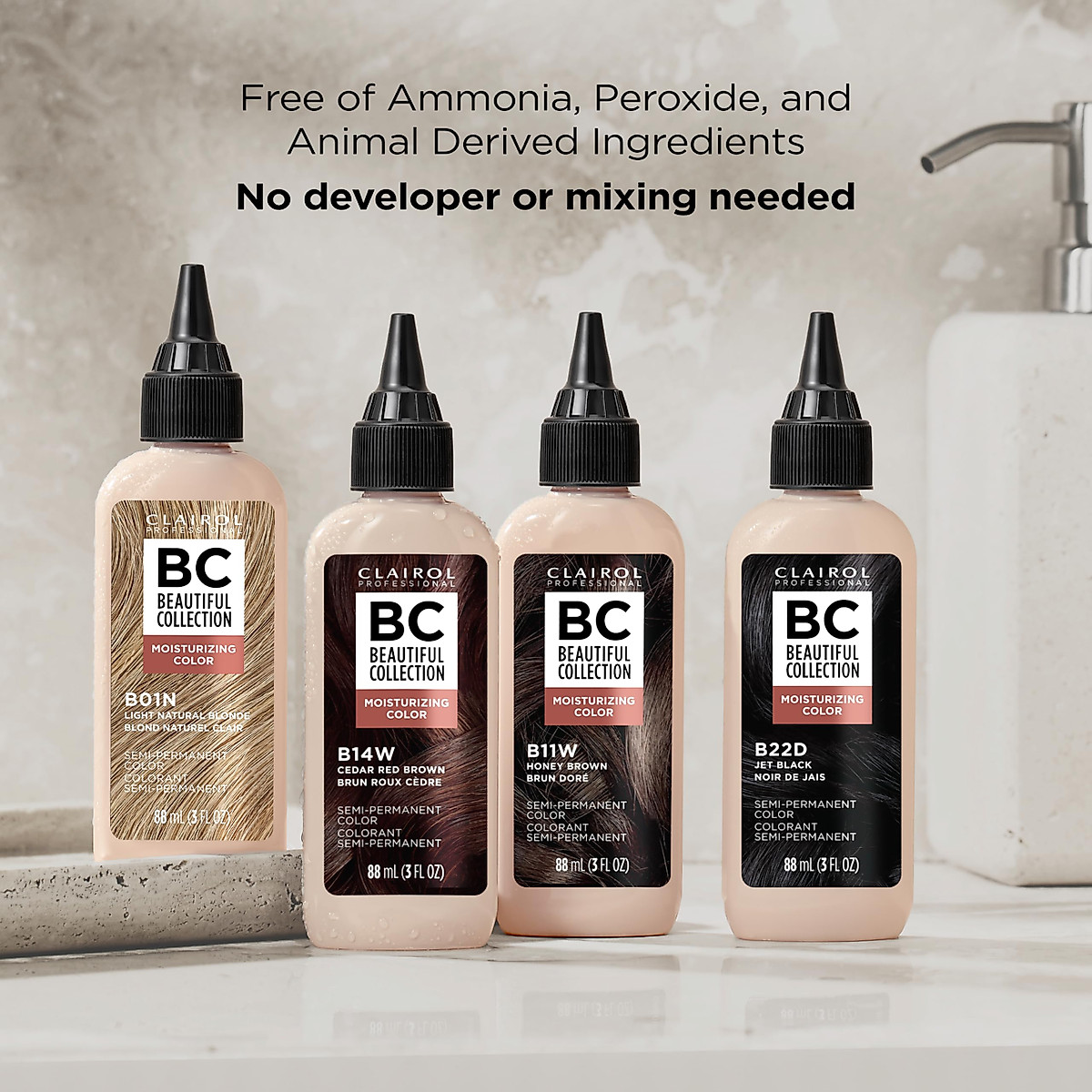 Clairol Professional Beautiful Collection Hair Color, 17W Rosewood Brown, 3 oz. - Packaging May Vary