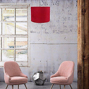 Lurrose Burlap Lamp Shade Chandelier Lamp Shades Drum Lampshade Modern Lamp Shades Table lamps Floor lamp Medium Drum Shades