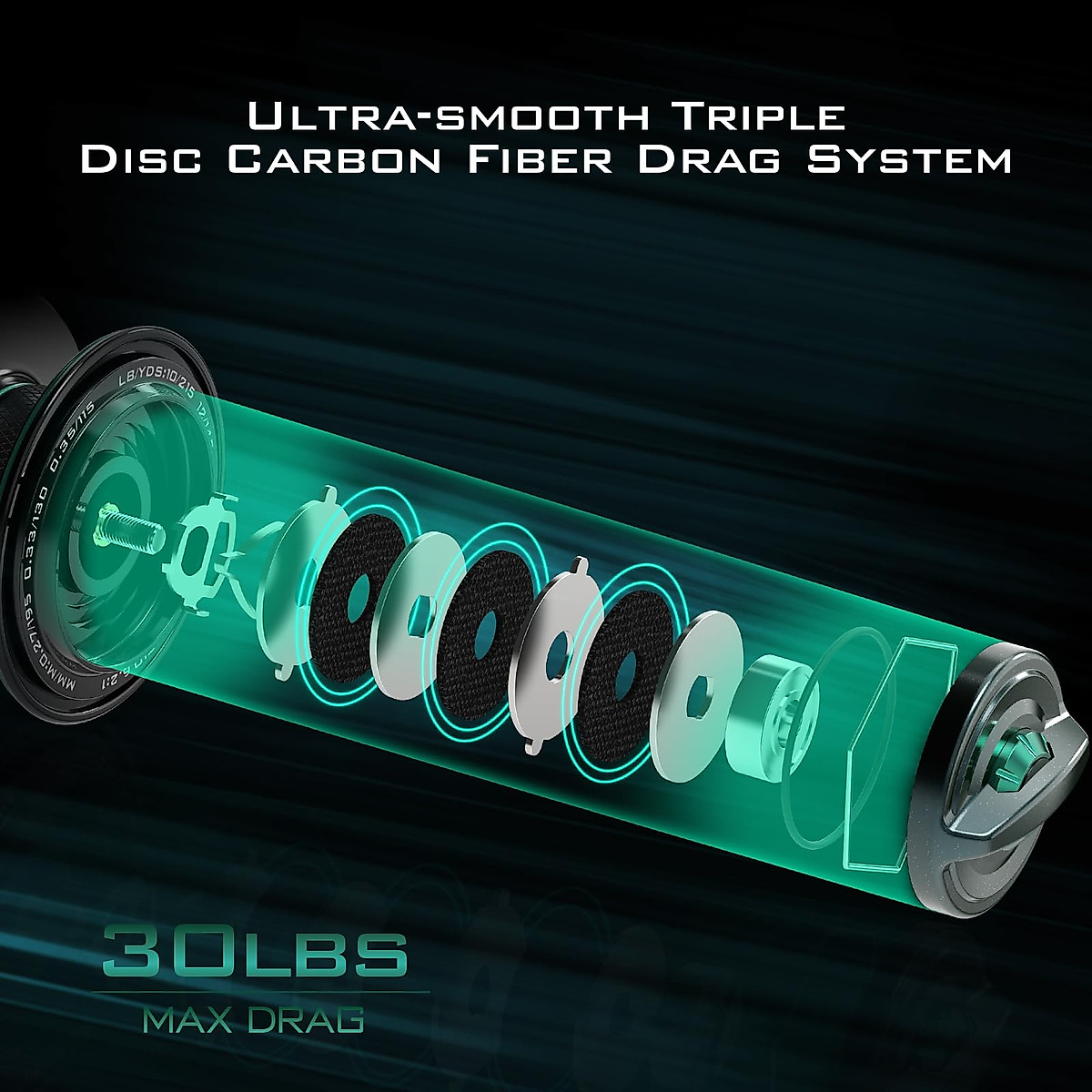 KastKing Kapstan Elite Spinning Reel, High Speed Saltwater Spinning Reel, Size 4000