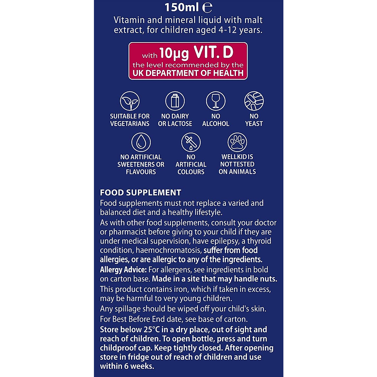 Wellkid by Vitabiotics Multi-Vitamin Liquid 150ml