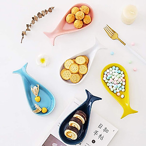 LIANMI Ceramic Spoon Rests for Kitchen Counter, Spoon Rest for Stove Top, Farmhouse Coffee Spoon Rest Utensil Rest Ladle Spoon Holder for Cooking Home Decor (Blue)