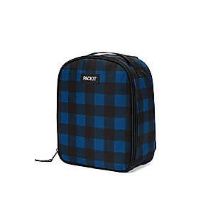 PackIt Freezable Upright Backpack, Navy Buffalo