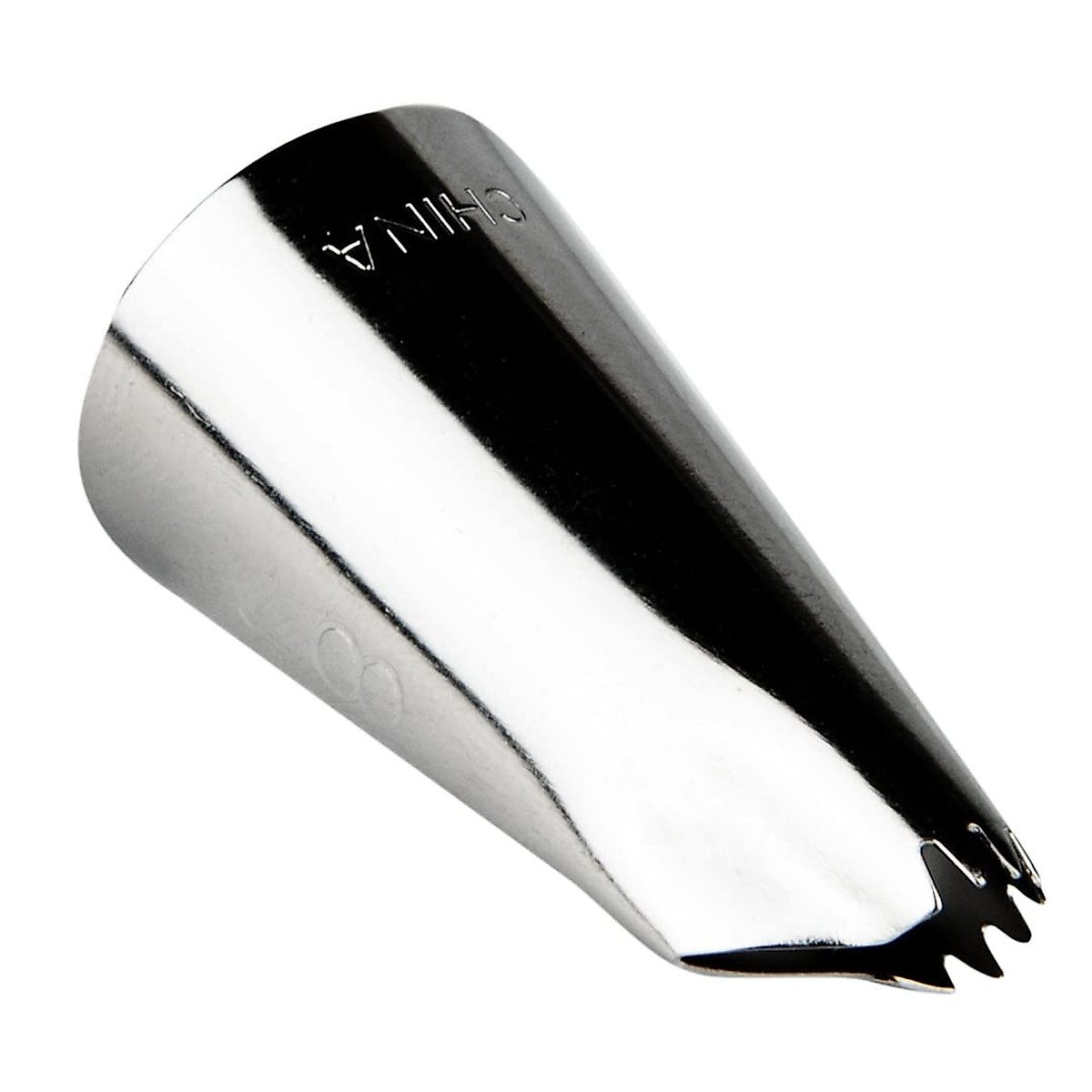 Restaurantware Pastry Tek Piping Tip 1 Reusable Ruffle Icing Tip - #86 Dent-Resistant Stainless Steel Pastry Tip Dishwasher-Safe Decorate Cupcakes Cakes or Cookies