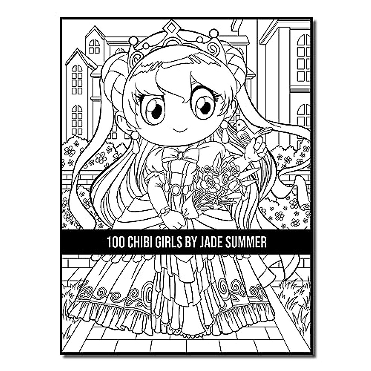 100 Chibi Girls: An Adult Coloring Book Collection with Cute Girls, Fantasy, Horror, Christmas, and More!