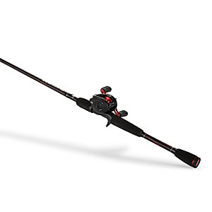 Abu Garcia Black Max Baitcast Low Profile Reel and Fishing Rod Combo , 6'6" - Medium - 1pc