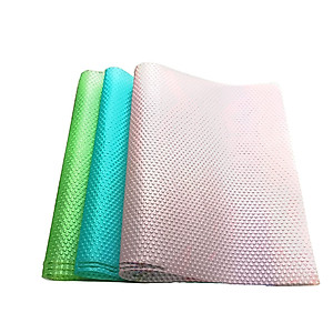 Mydio 9 Pcs 17.4*11.6in Refrigerator Mat Food-Grade EVA Fridge Liners Cuttable Refrigerator Pad for Shelves Table Mats Shelf Liners, 3 Pink/3 Green/3 Blue (9)