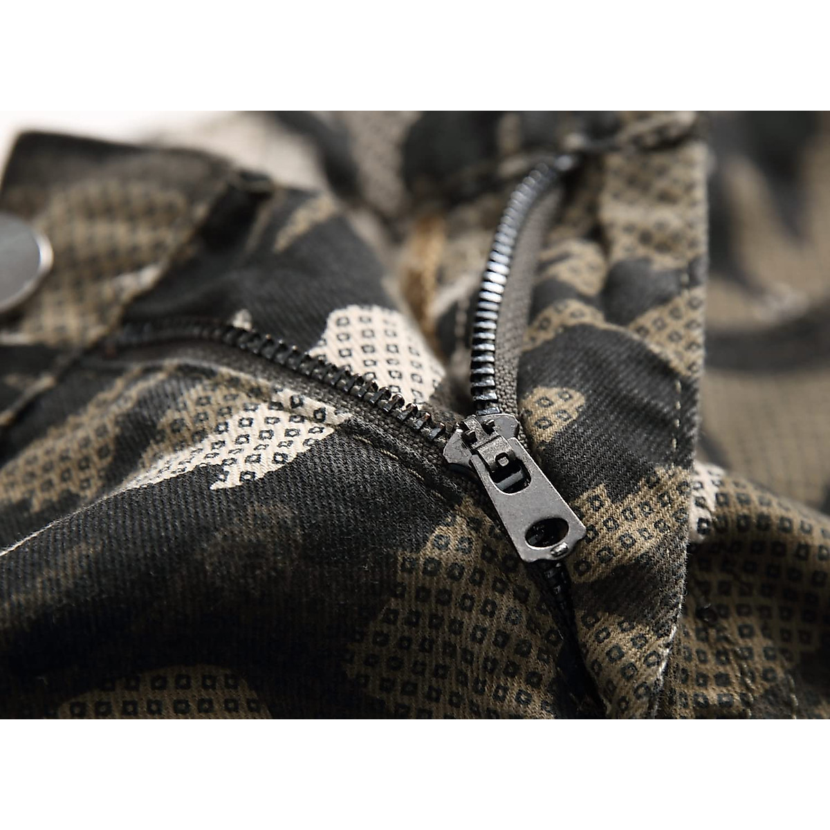 DANT BULUN Men's Fashion Casual Printed Jeans Stretch Skinny Denim Jogger Pants (30,1553-4)