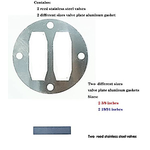 Replace Central Pneumatic Harbor Freight Air Compressor Head Gasket KIT Reed Valve