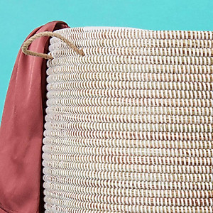 Senegalo Extra Large Storage Basket White Hooded Lid