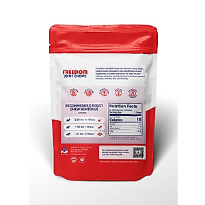 Pup Labs Freedom Joint Chews - Delicious Dog Hip and Joint Supplement - Vitamins Packed with Super Nutrients - Keep Your Pup Happy and Active - Made for All Dogs and Breeds - Made in the USA, 30 chews