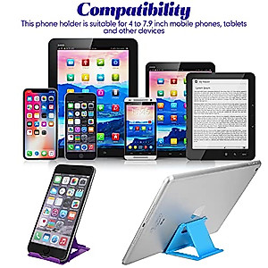 24 Pcs Cell Phone Stand, Tablet Stand Adjustable, Universal Foldable Multi Angle Pocket Phone Stand for Desk, Compatible with Phone 13 12 11 Pro XS Max X 8 6S Plus All Android Smartphones (Multicolor)