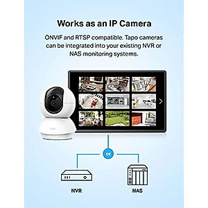 TP-Link Tapo 2K Pan/Tilt Security Camera for Baby Monitor, Dog Camera w/ Motion Detection, Motion Tracking, 2-Way Audio, Night Vision, Cloud &SD Card Storage, Works w/ Alexa & Google Home (Tapo C210)