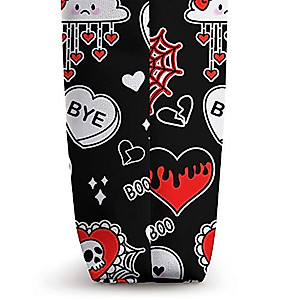 Gothic Valentine's Day Doodles Pastel Goth Anti-Valentines Tote Bag