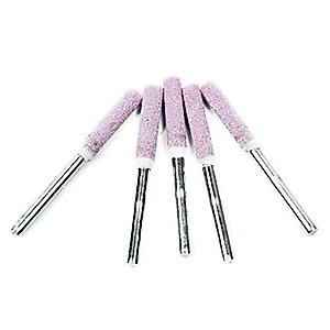 TECKEEN 5 Pack Craftsman Diamond Chainsaw Sharpening Rotary Bit Burr Stone File