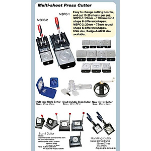 Asc365 3" 75mm Rubber Badge Button Parts for Maker Machine DIY