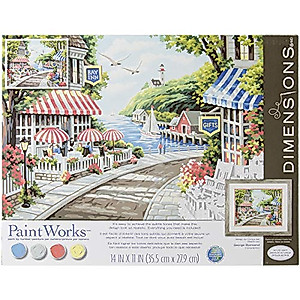 Dimensions Paint by Number 14x11 Cafe, None