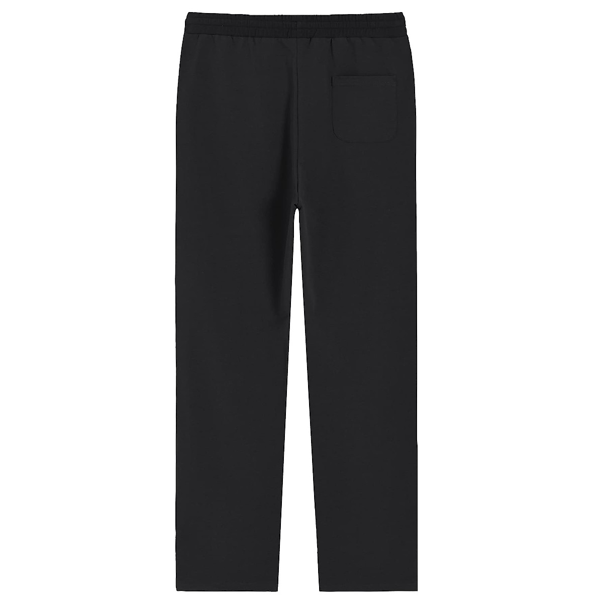 Weintee Men's 34" Inseam Tall Cotton Sweatpants with Pockets L Black