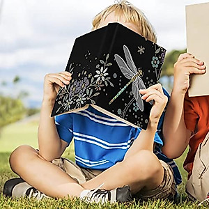 KUIFORTI Novelty Dragonfly Book Covers for Paperback,Book Protector Boys Girls Textbook Notebook Pouch Sleeves 9 * 11 Inch Book Cover Paper Decorative for Home School Office