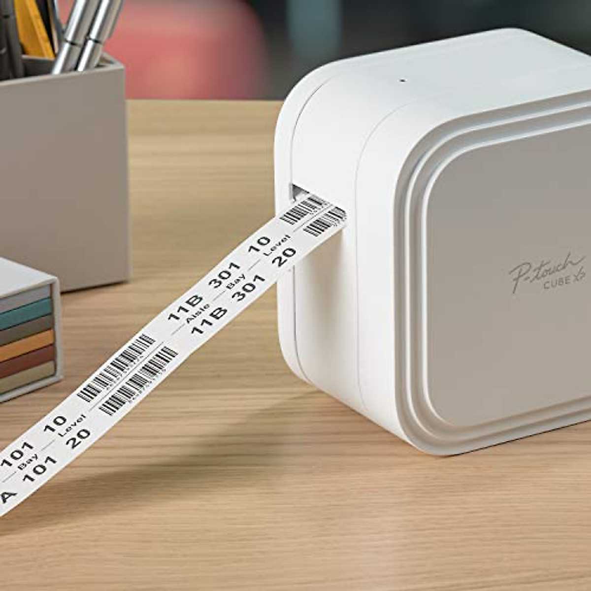 Brother P-Touch TZe-M261 Black Print on Matte White Label Tape 1.4” (36mm) Wide x 26.2’ (8m) Long