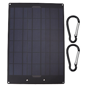 Solar Panel Monocrystalline Silicon 50W Portable High Conversion Efficiency Solar Panel Battery Charger for Outdoor Camping Travel
