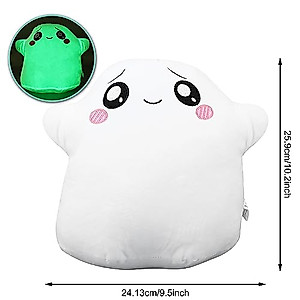 FRSHALOUIS Ghosty Plush Toy Doll - Glow in The Dark Fluorescent Plush Toy,Halloween Foxy and Boxy Plush The Best Gift for Christmas Birthday (Ghosty)