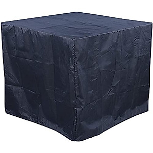 Lokingrise Fire Pit Table, 28 inch 50,000 BTU Outdoor Square Gas Fire Pit Table for Patio, Garden, Backyard（Grey） (28 Inch, Grey)