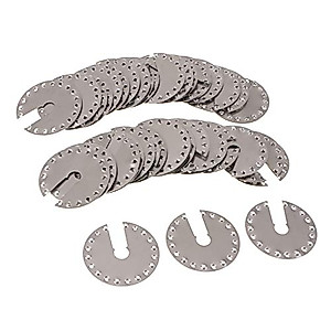 Gazechimp 50PSC Solar Panel PV Grounding Clip/Washer/Spacer 1.77x1.77 Inch