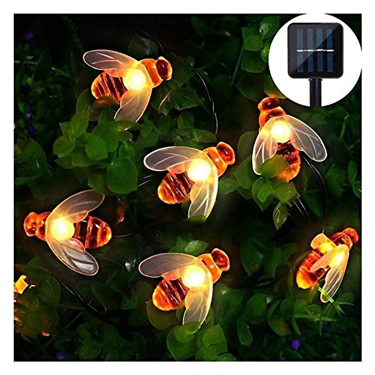 LIUPENGWEI Solar Led Fairy Lights String Light 8 Flashing Mode Outdoor/Indoor Decorative Light for Garden Home Wedding Party Christmas Halloween Decoration Lights String Garden Ghost Light