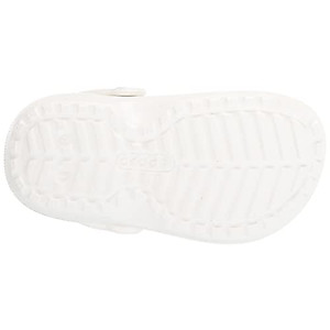 Crocs Kids' Classic Lined Clog Slippers, White, 4 Big Kid