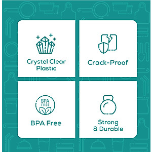 Comfy Package [100 Pack - 16 oz.] Crystal Clear PET Plastic Cups