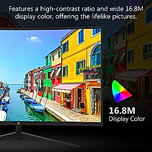 Z-Edge UG32P 32-inch Curved Gaming Monitor 16:9 1920x1080 240Hz 1ms Frameless LED Gaming Monitor, AMD Freesync Premium Display Port HDMI Built-in Speakers