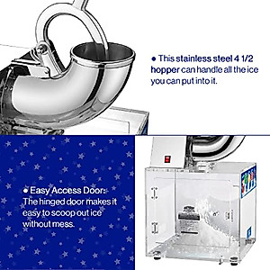 6058 Great Northern Polar Blast Acrylic Snow Cone Machine Snowcone Slush Maker