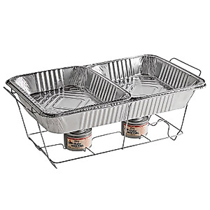 Nicole Fantini 10PC Single Disposable Aluminum Chafing Dish Buffet Set For All Parties & Events