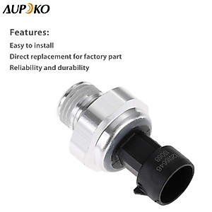 Aupoko 12616646 Oil Pressure Sensor Switch, 5.3 Oil Pressure Sensor Replaces# D1846A, 12677836, 12573107, PS308, Compatible with Chevrolet, Chevy, Silverado, Cadillac, GMC, Pontiac, Buick Rainier