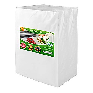 SurpOxyLoc 200 Quart Size 8"x12" Vacuum Freezer Sealer Bags for Food ,BPA Free, Heavy Duty Commercial Grade,Sous Vide Vaccume Safe,Universal Design Pre-Cut Bag and Work with Any Types Vacuum Sealer