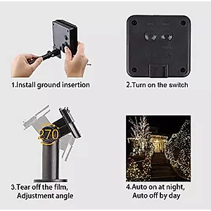 Gilbins 2-Pack Total 200 LED Multicolor Solar String Lights Outdoor, Waterproof Solar Christmas Lights with 8 Lighting Modes Green Wire Christmas Tree Lights for Garden, Patio, Fence, Balcony