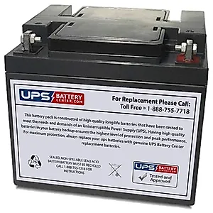 Replacement Battery 12V 45Ah Sealed Lead Acid with T6 Terminals