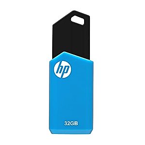HP 32GB v150w USB 2.0 Flash Drive, Blue